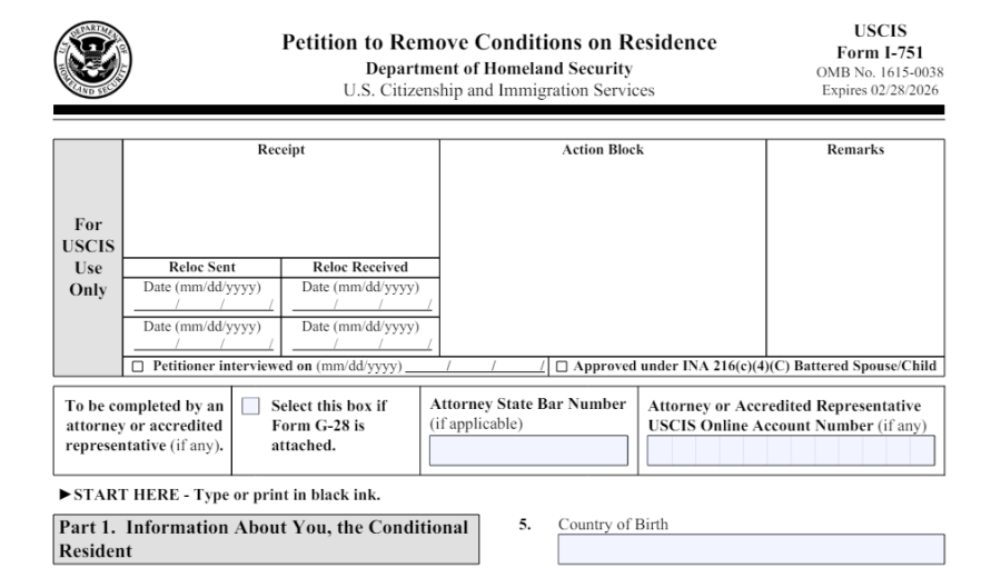 What is Form I-751, Petition to Remove Conditions on Residence for ...